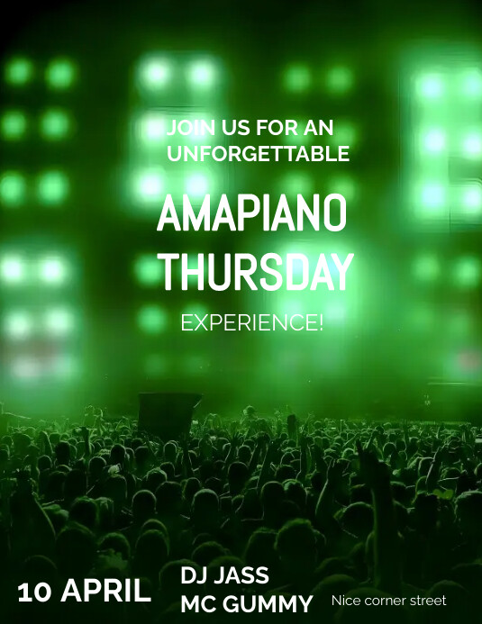 Amapiano Thursday Template Postermywall