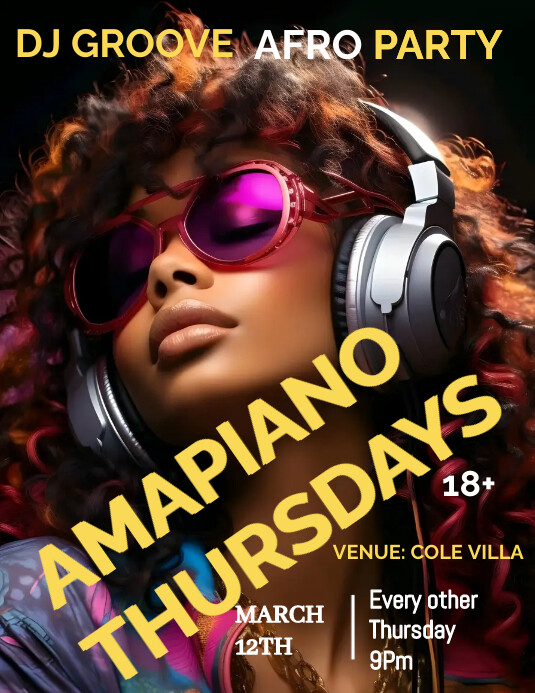 Amapiano Thursday Template Postermywall