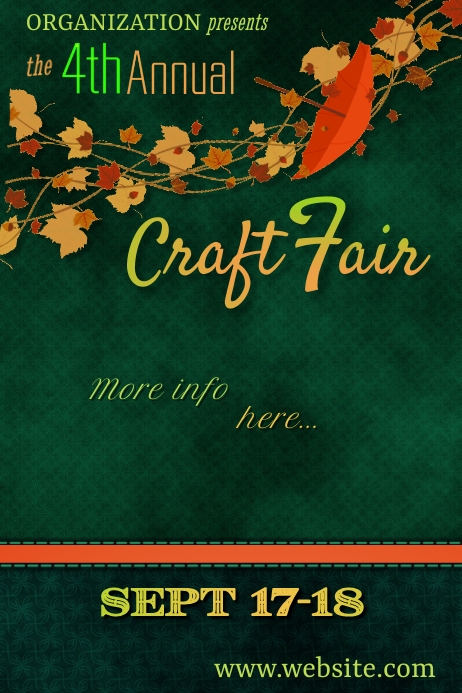 Annual Craft Fair Template Postermywall