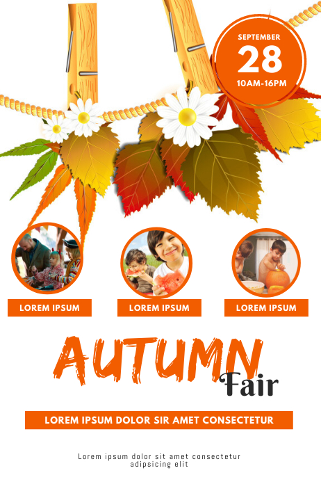 Autumn Fair Flyer Template Postermywall