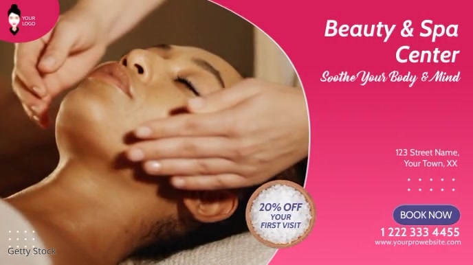 Copy Of Beauty And Spa Center Video Ad Postermywall