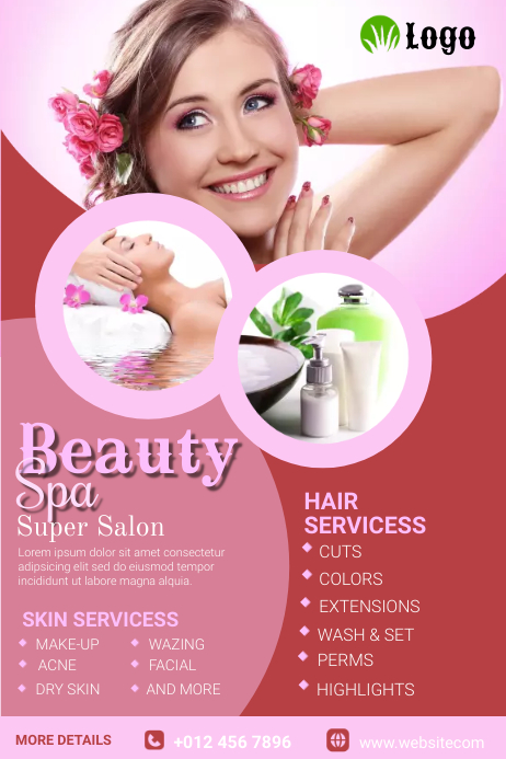 Copy Of Beauty Spa And Massage Center Flyer Postermywall