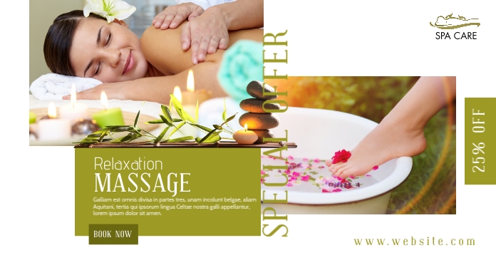 Copy Of Beauty Spa Massage Center Advertisement Postermywall