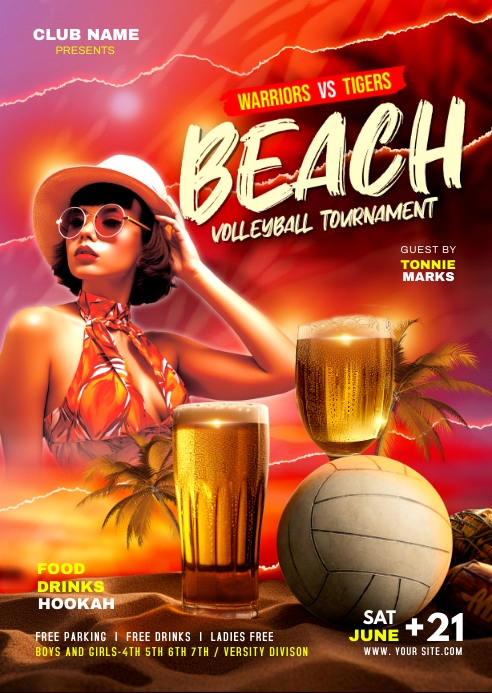 Copy Of Beach Volleyball Postermywall