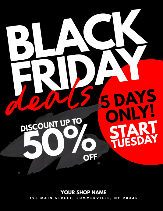 Copy Of Black Friday Deals Flyer Postermywall