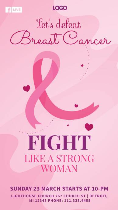 47k Free Breast Cancer Poster Templates Postermywall