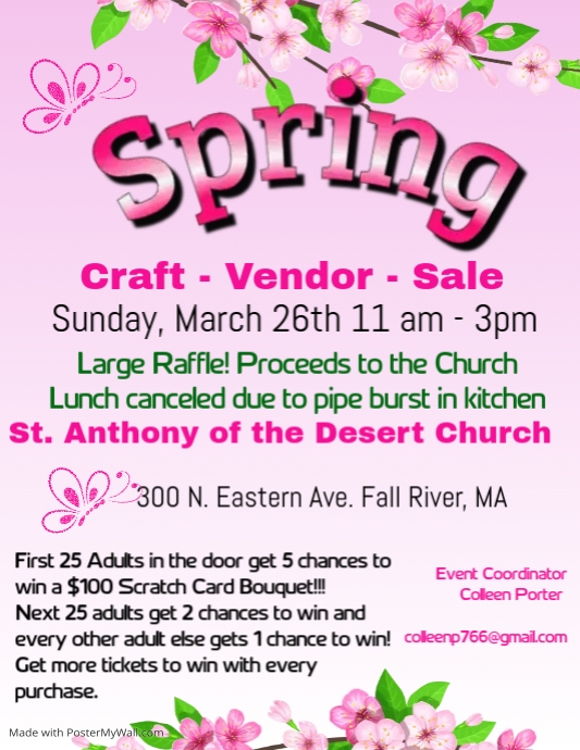 Copy Of Spring Craft Vendor Event Postermywall