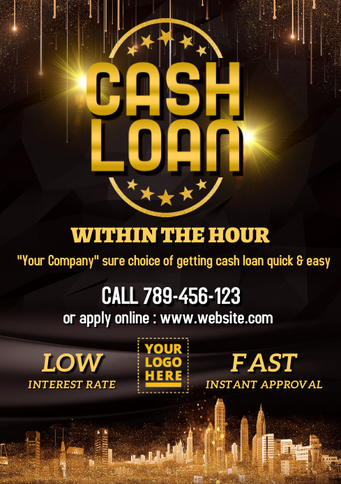 Cash Loan Advertisement Template Postermywall