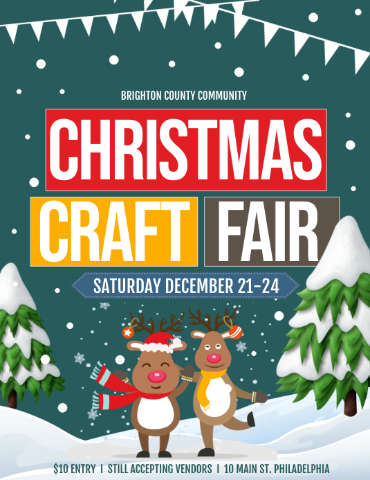 Christmas Craft Fair Template Postermywall