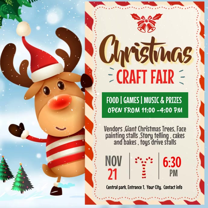 Copy Of Christmas Craft Fair Postermywall