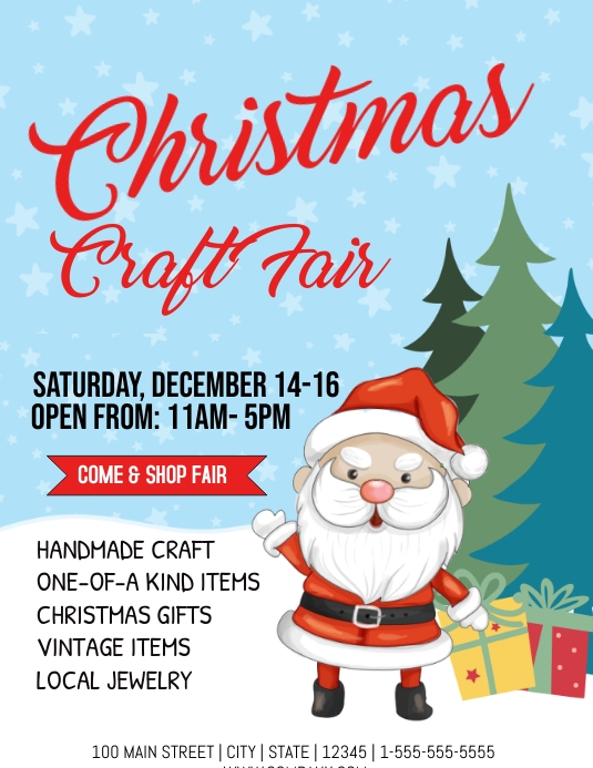 Copy Of Christmas Craft Fair Postermywall