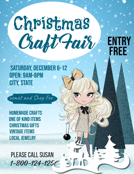 Christmas Craft Fair Template Postermywall