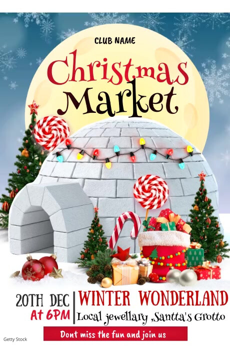 Christmas Market Poster Template Postermywall