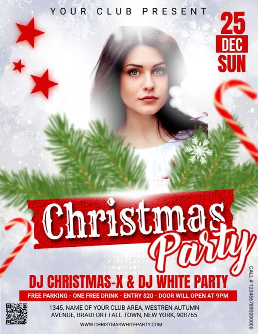 Christmas Party Flyer Template Postermywall