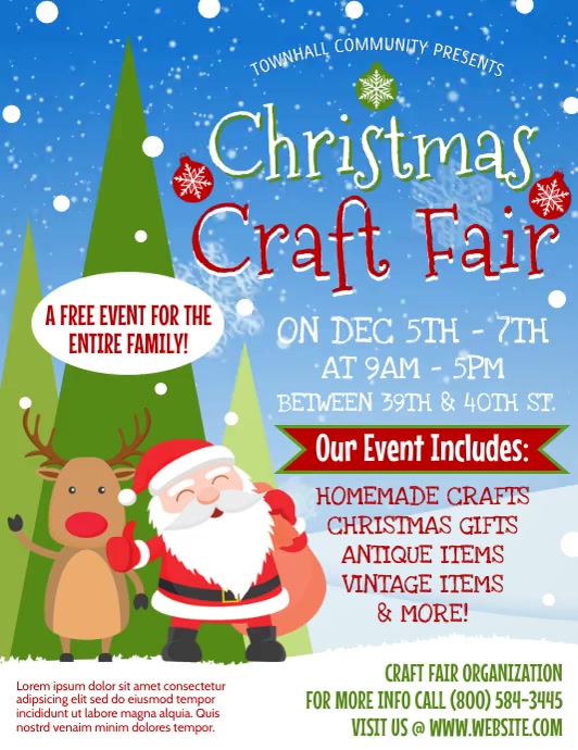 Copy Of Copy Of Christmas Craft Fair Postermywall