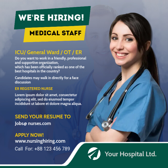 Copy Of Were Hiring Medical Staff Postermywall