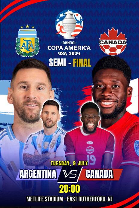 Argentina Vs Canada Copa America 2024 Semi Final Descubra Emoções