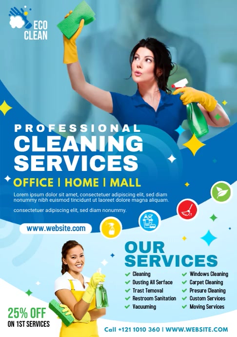 Commercial Cleaning Services Flyers