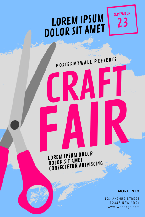 Craft Fair Flyer Design Template Postermywall