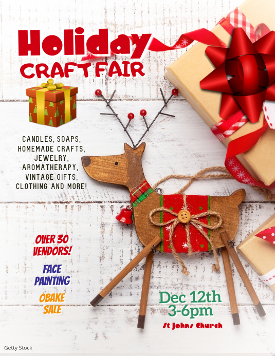 Copy Of Customize This Holiday Craft Fair Template Postermywall