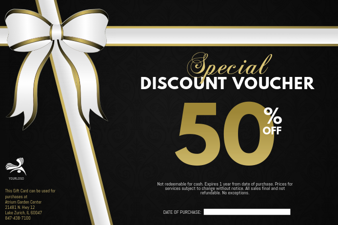 Discount Voucher Card Template Postermywall