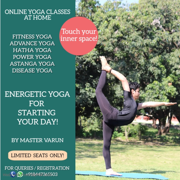 Copy Of Online Yoga Class Poster Postermywall