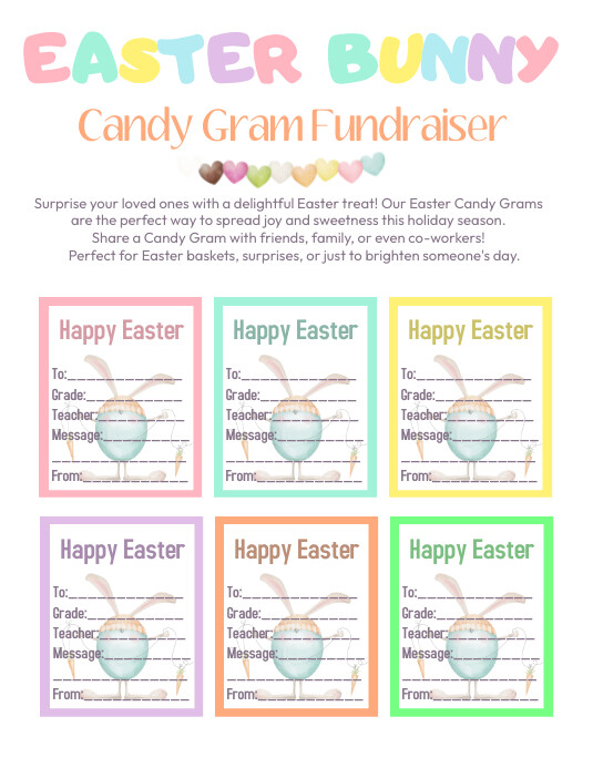 Easter Candy Gram Flyer Template Postermywall