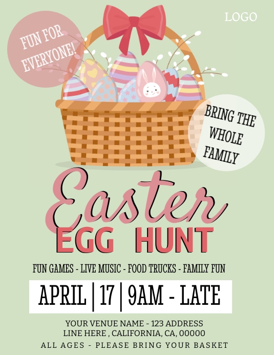 Easter Egg Hunt Event Flyer Template Postermywall