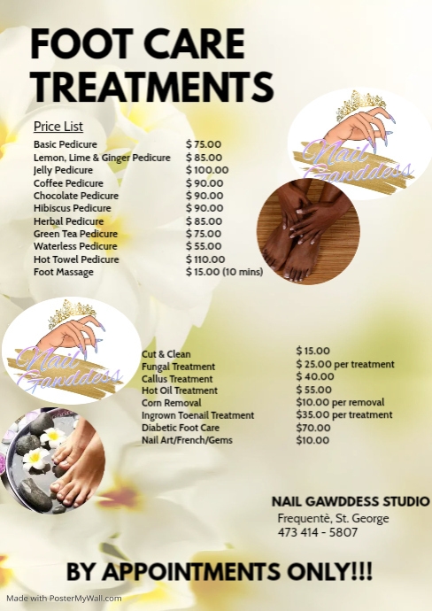 Copy Of Beauty Treatments Price List Spa Wellness Ad Postermywall