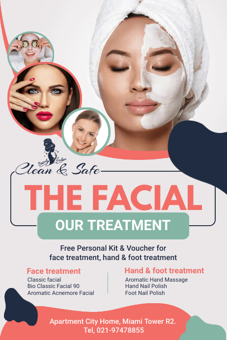 Facial And Massage Flyer Template Postermywall