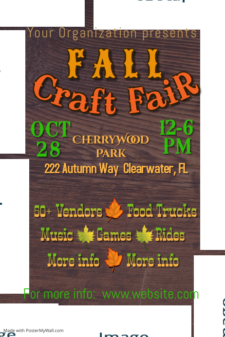 Fall Craft Fair Poster Template Postermywall