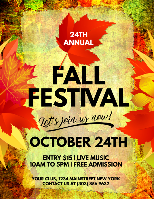 Fall Poster Templates Postermywall