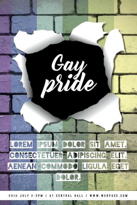 Gay Pride Flyer Template 2 Postermywall