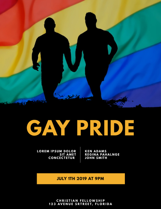 Gay Pride Flyer Template Postermywall