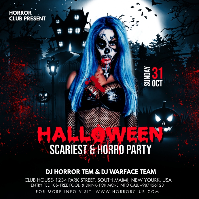 Halloween Party Flyer Template Postermywall