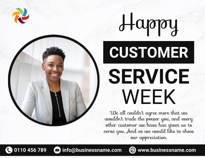 Happy Customer Service Week Flyer Template Postermywall