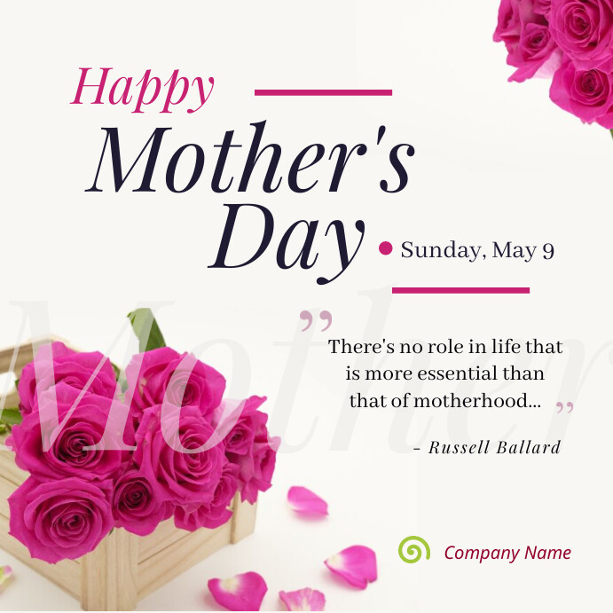 Copy Of Happy Mothers Day Instagram Post Postermywall