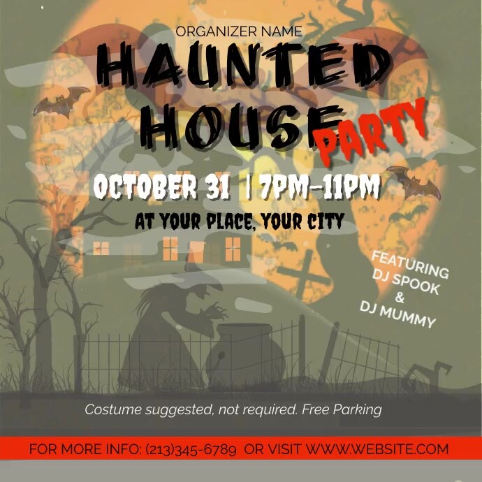 Haunted House Party Ig Flyer Postermywall