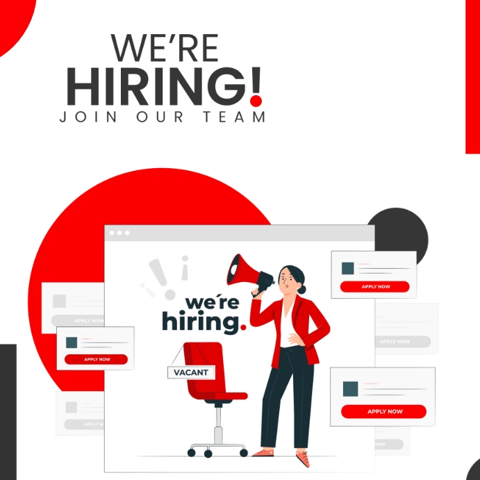 Hiring Post Template Postermywall