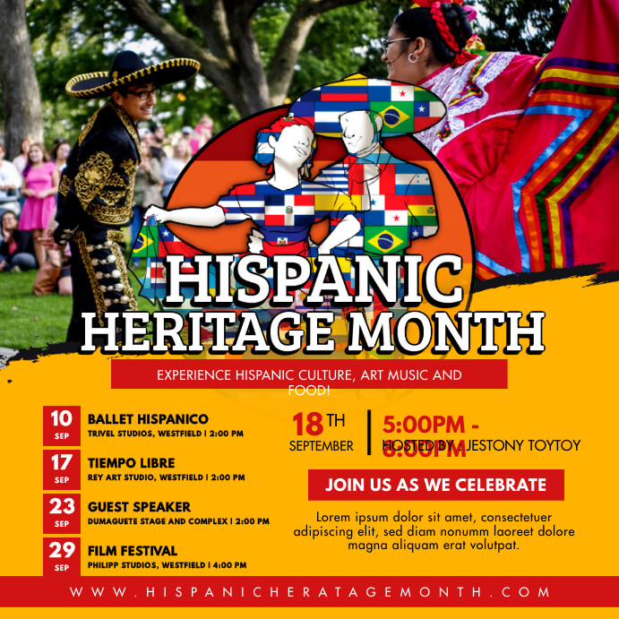 National Hispanic Heritage Month Flyer