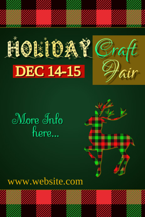 Holiday Craft Fair Template Postermywall