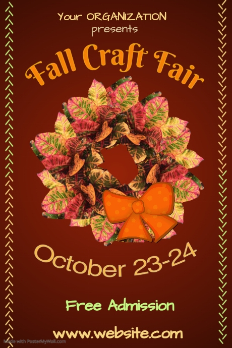 Holiday Craft Fair Poster Template Postermywall