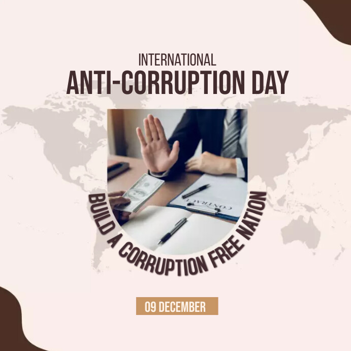 International Anti Corruption Day Template Postermywall