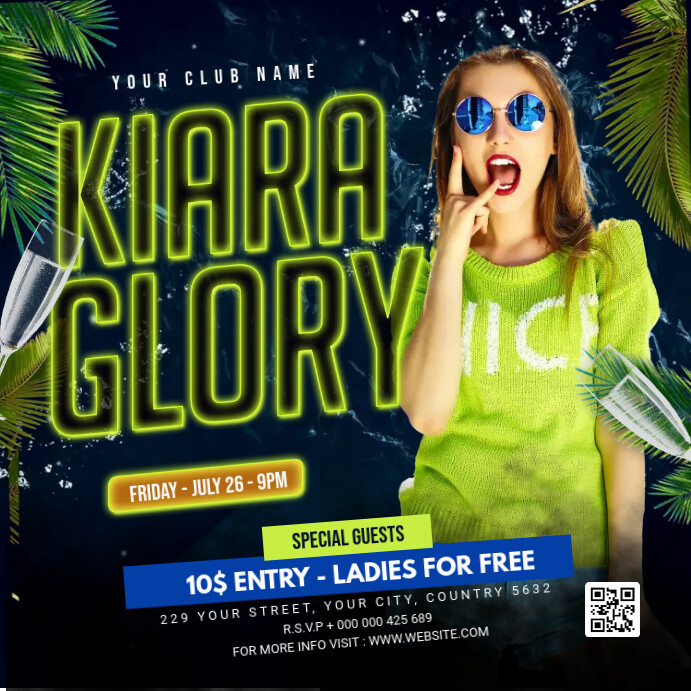 Kiara Glory Party Template Postermywall