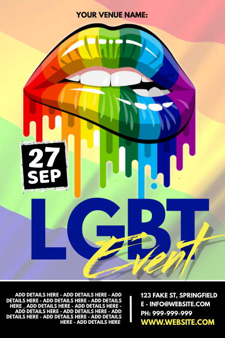 Lgbt Event Poster Template Postermywall