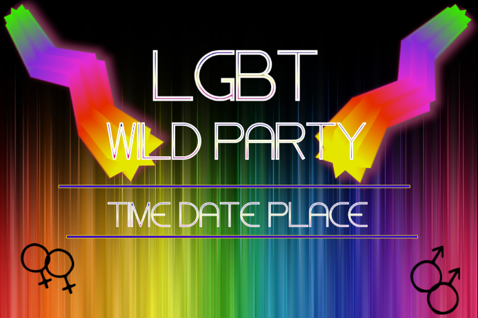 Lgbt Party Template Postermywall