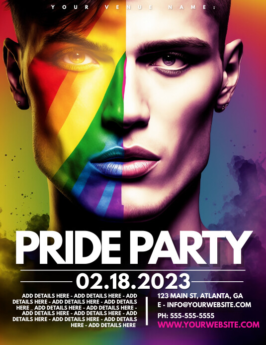 Lgbt Pride Party Event Flyer Template Postermywall