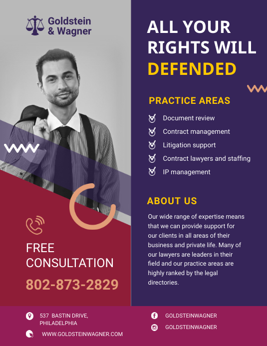 Legal Services Flyer Template Postermywall