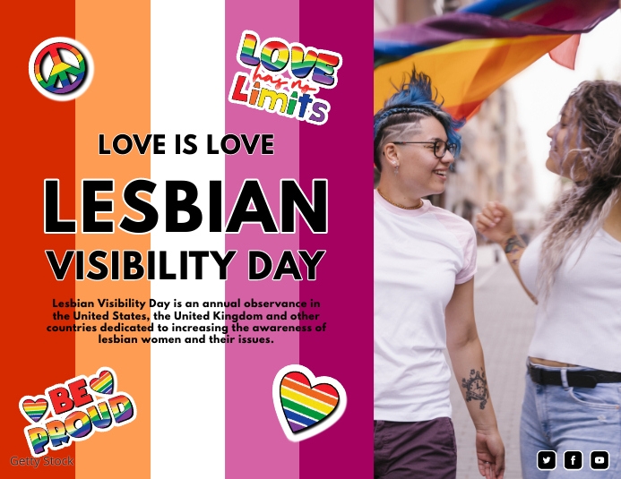 Lesbian Visibility Day Template Postermywall