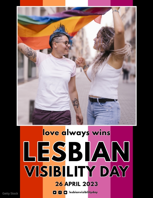 Copy Of Lesbian Visibility Day Template Postermywall